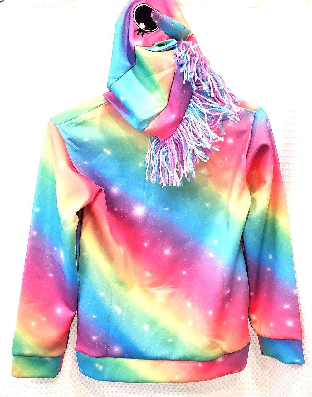 Girl's Ty Dye Unicorn Costume Full Zip Hoodie Jacket Size S | Property Room