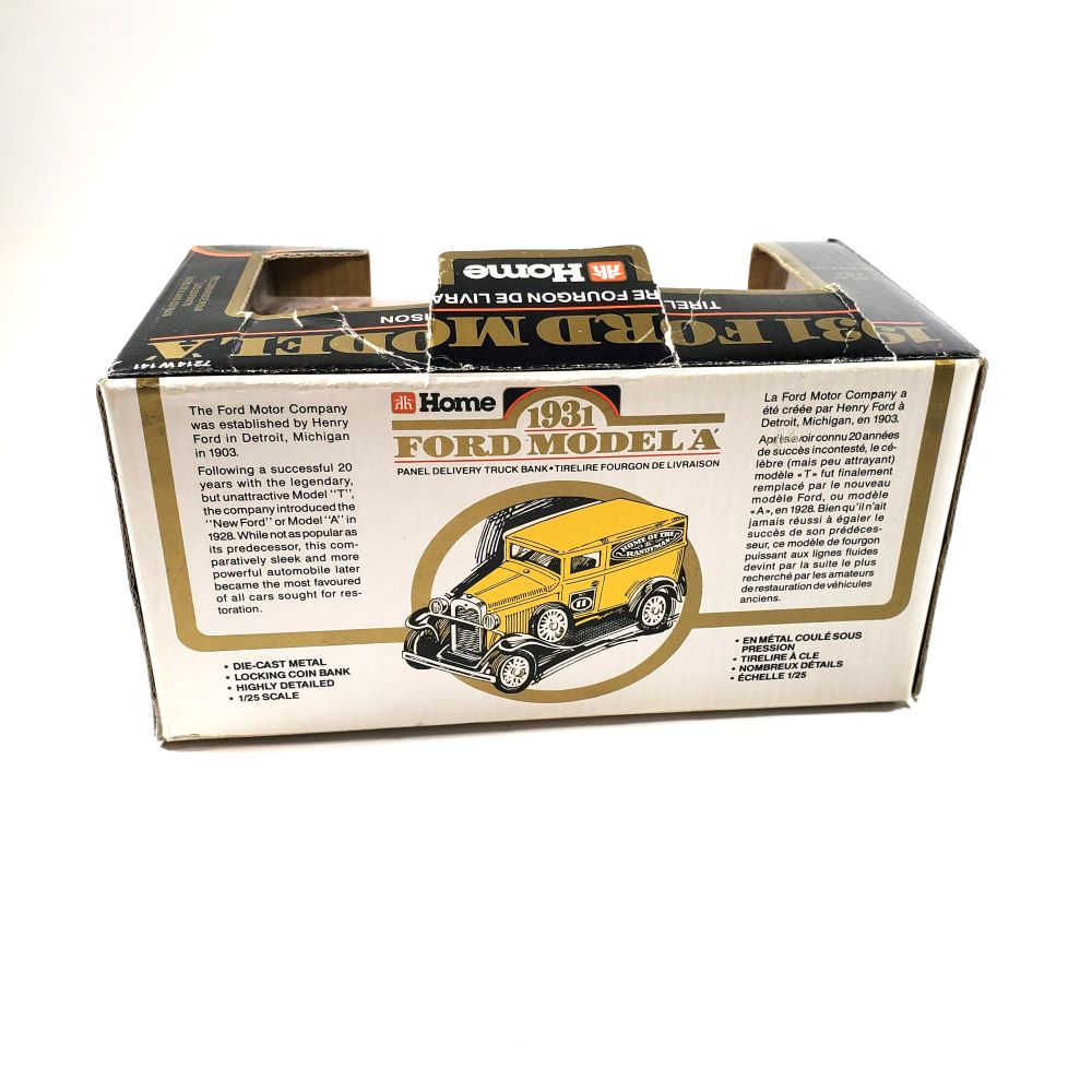 HOME HARDWARE 1931 Ford Model A Panel Delivery Truck Coin Bank 1/25 ...