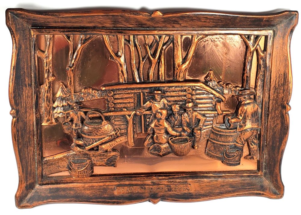 Vintage Copper Art, Coppercraft Guild Wall Art, Maple Sugar Time ...