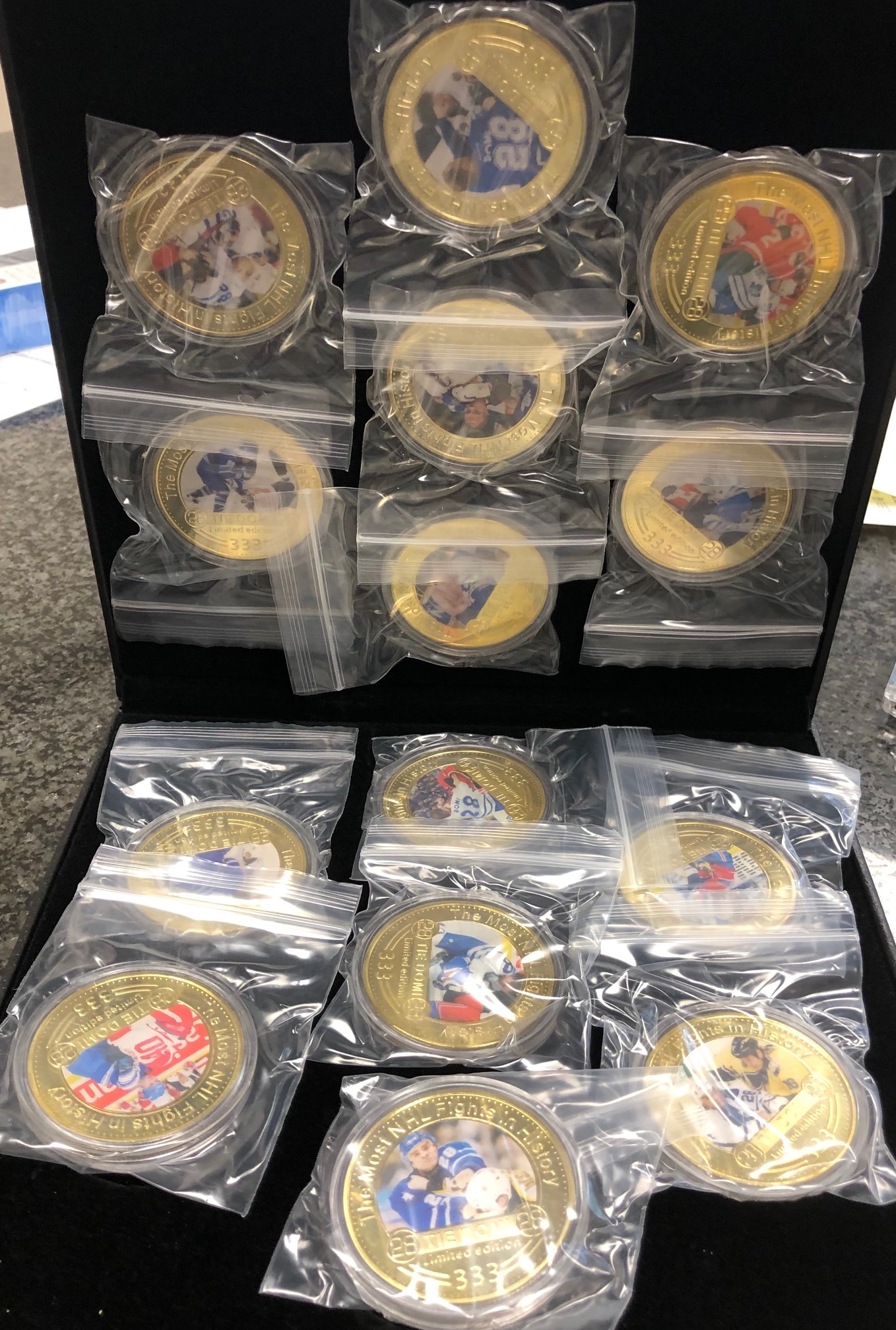 Tie Domi 24Kt Gold Plated Coins 14 Coins | Property Room