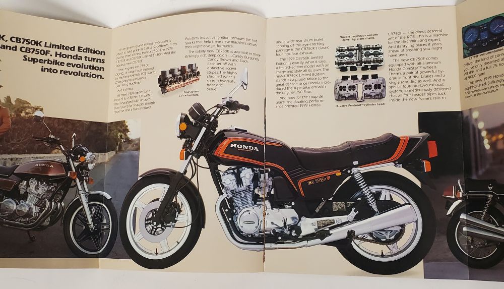 Vintage US 35pg 1979 Honda Pull Out Color Catalogue From Cycle World ...