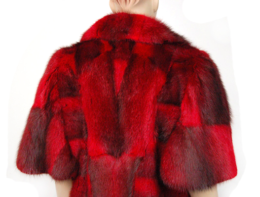 BRAND NEW Women's Canadian Ruby Red Muskrat Jacket - Size 8 Retail ...