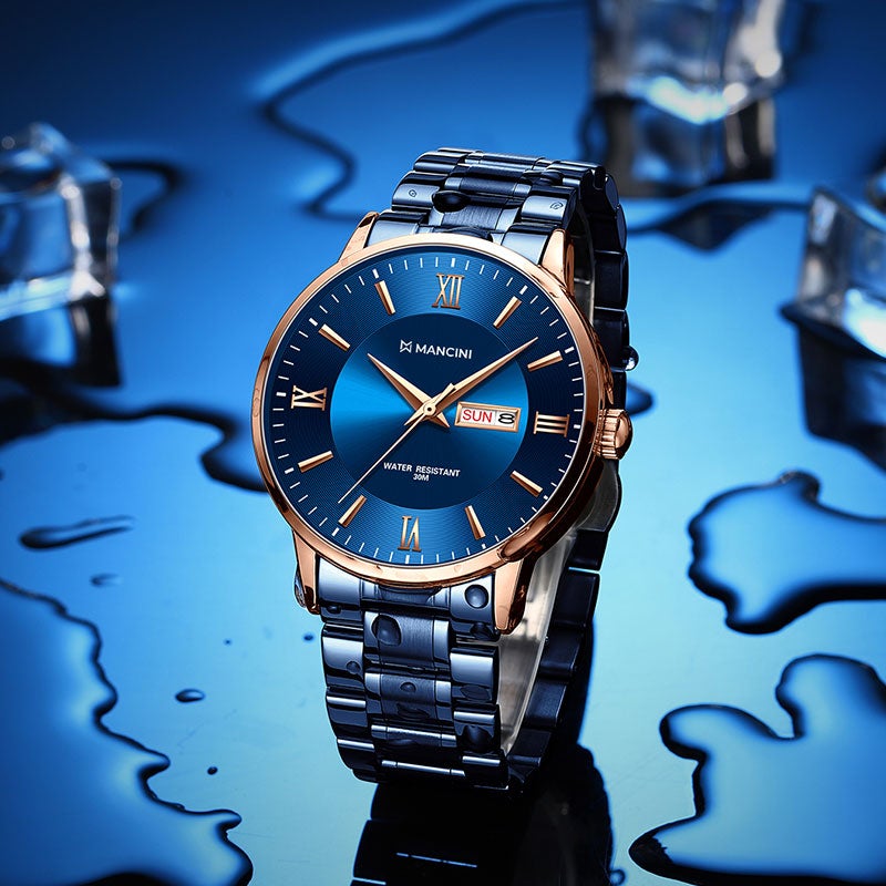 Mens Mancini King's Sapphire Wrist Watch | Property Room