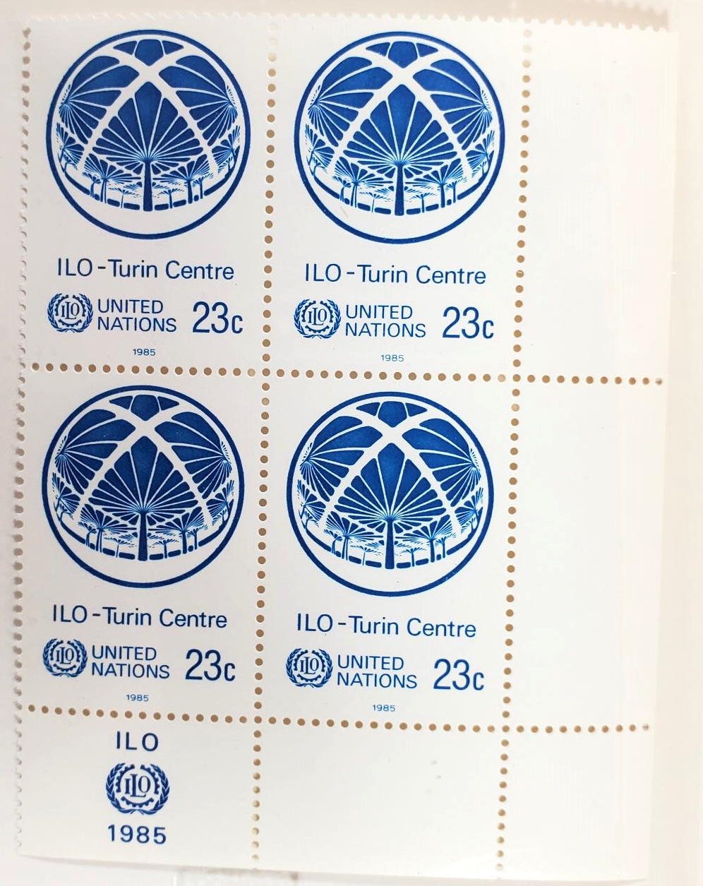 1985 United Nations Stamps 4 Blocks | Property Room