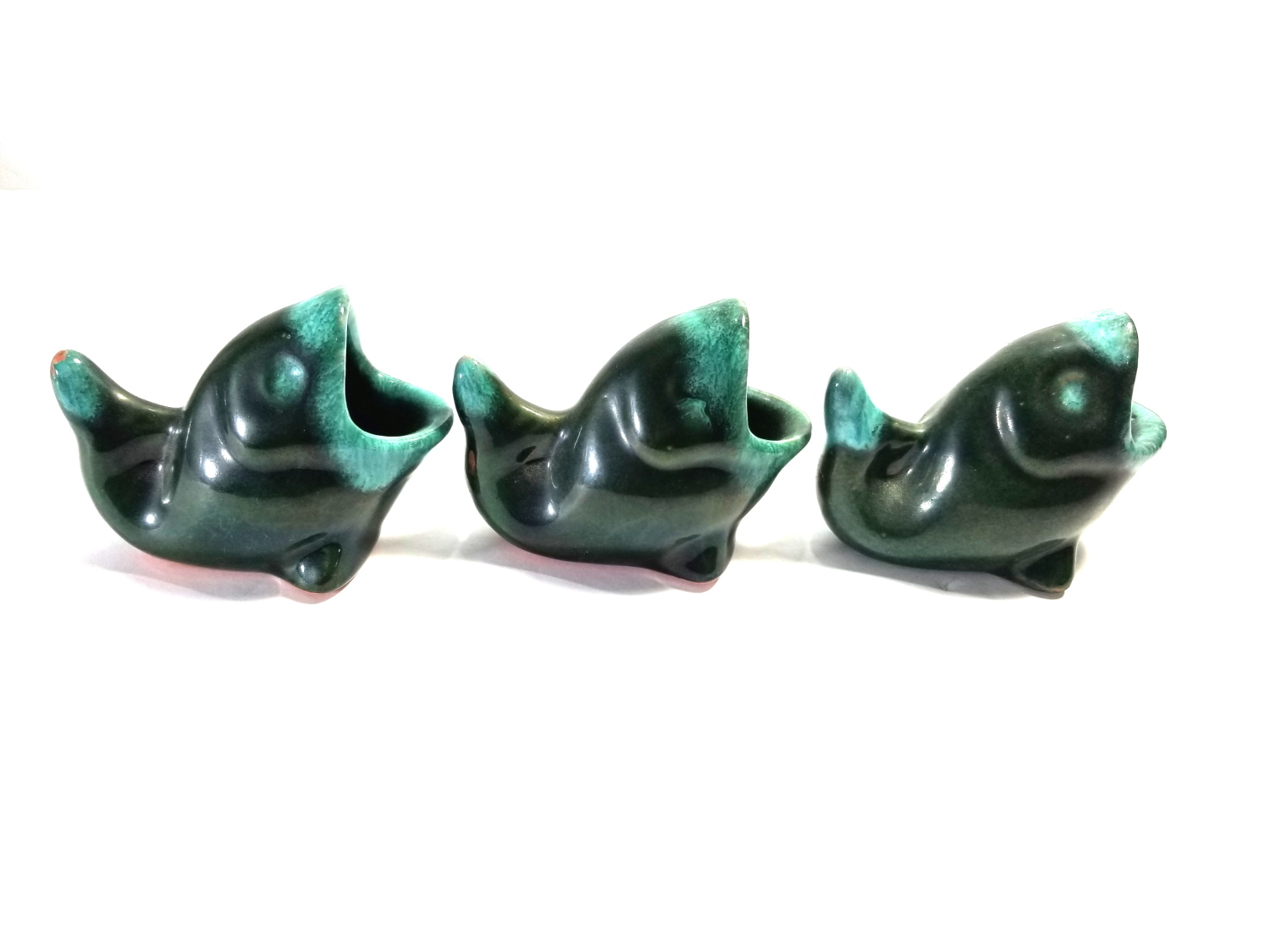 3 VTG Blue Mountain Pottery Fish | Property Room