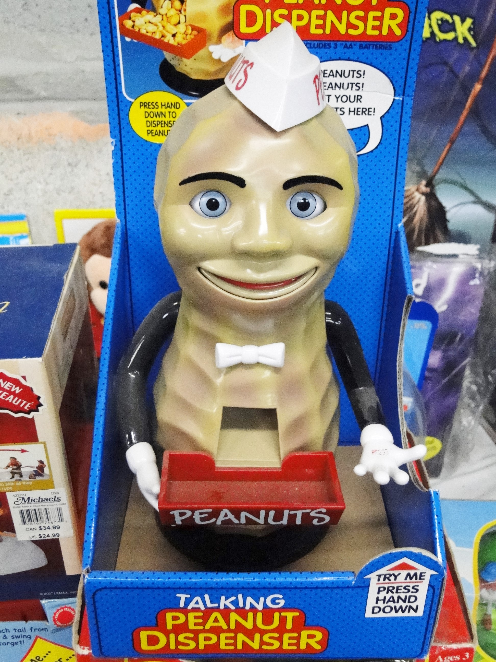 Collector's Talking Peanut Dispenser from 2001 | Property Room