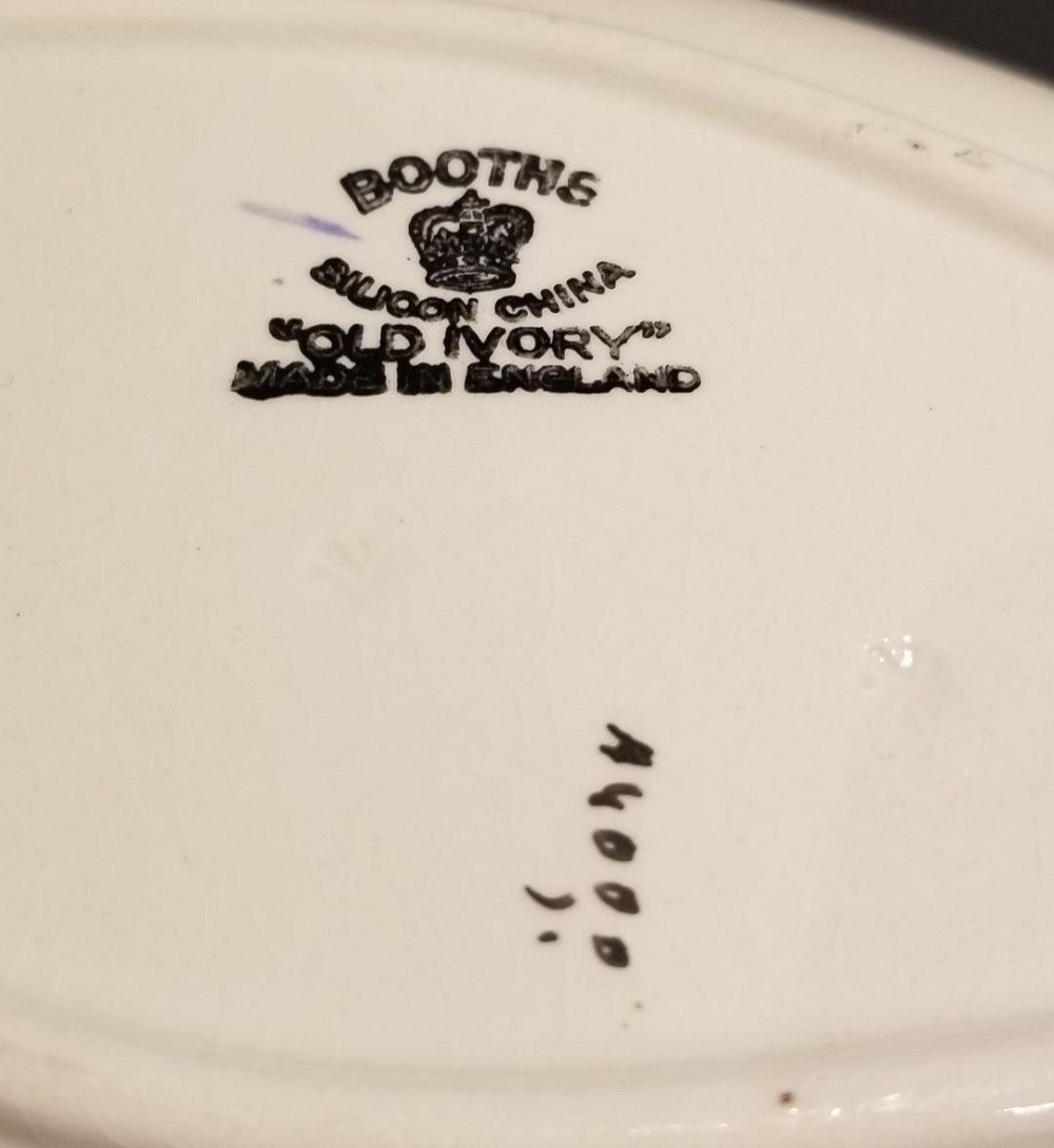 Vintage Booths Silicon China "Old Ivory" Gravy Boat and Under Plate ...