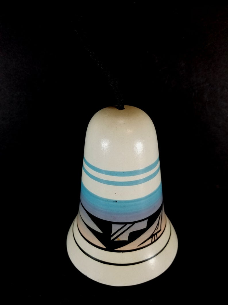 Native American Hand Made & Painted Ceramic Dinner Bell | Property Room