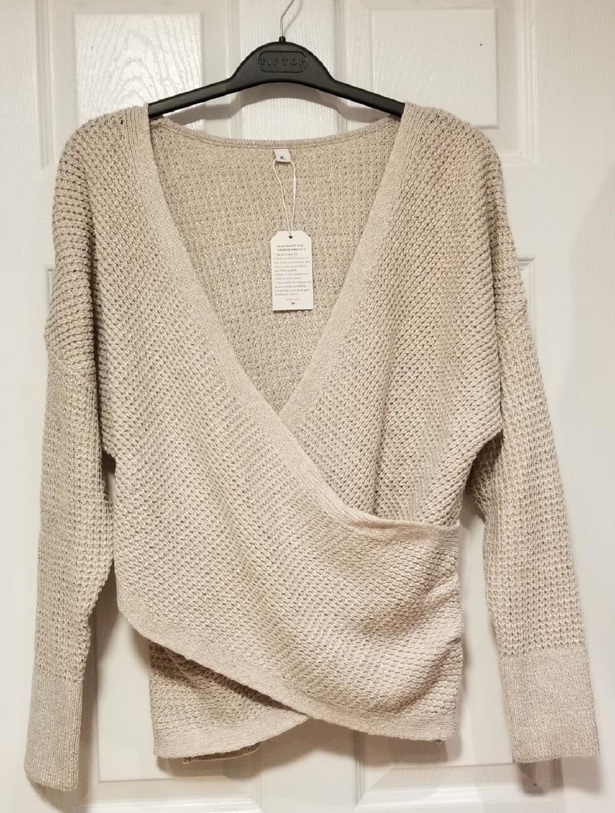 New with Tag Women's Wrap Knitted Sweater Size - XL | Property Room