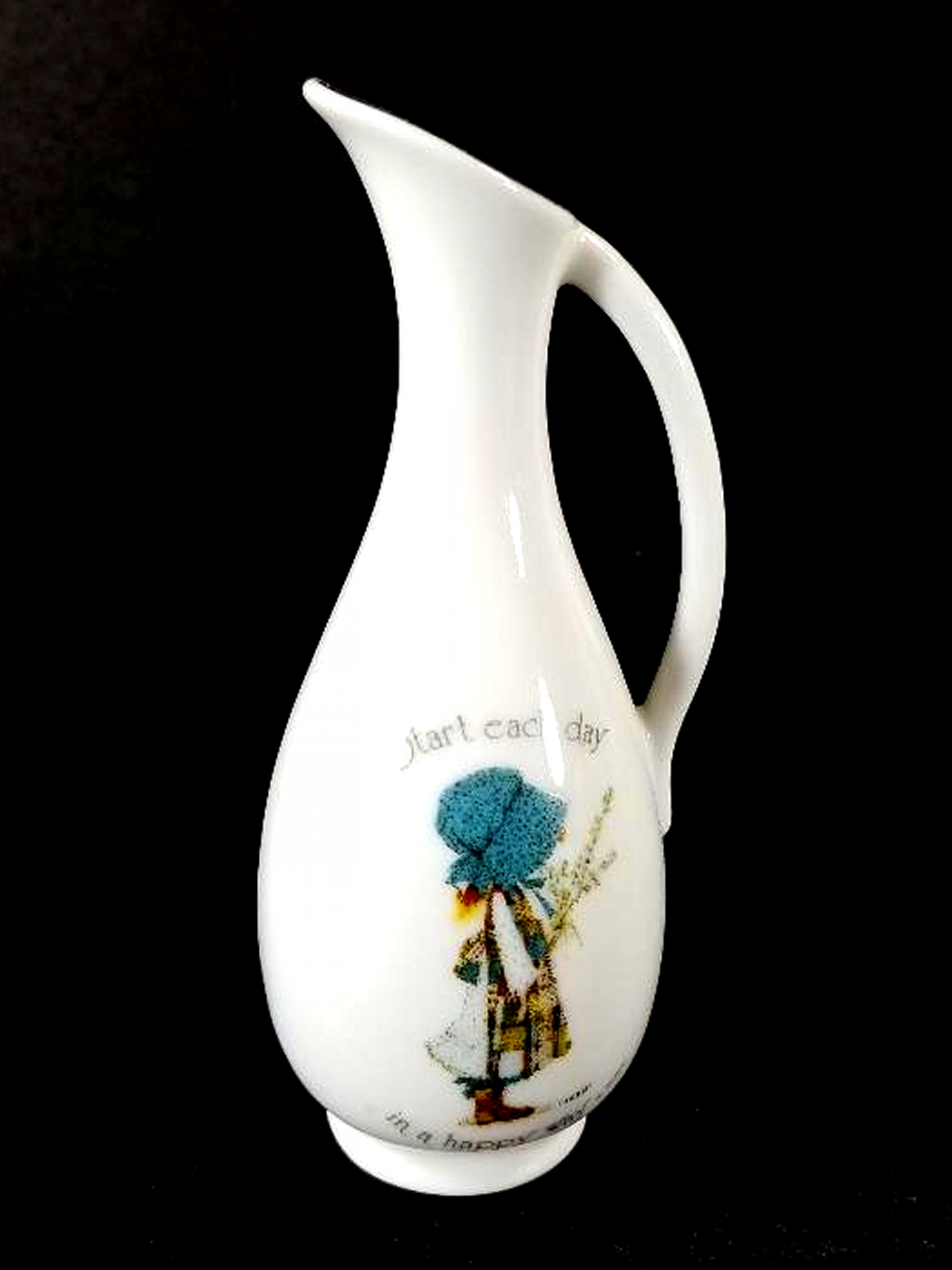 VTG 1976 Miniature Japan Porcelain Hollie Hobbie Pitcher | Property Room