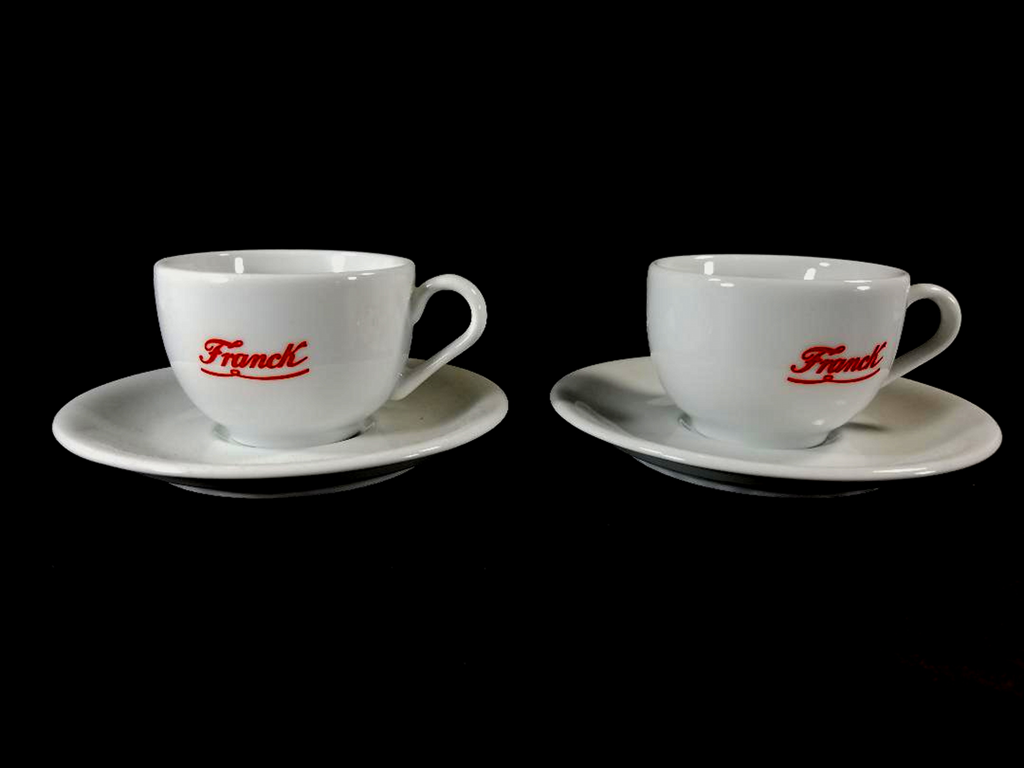 Two Inkea Frank Coffee Cups and Saucers | Property Room