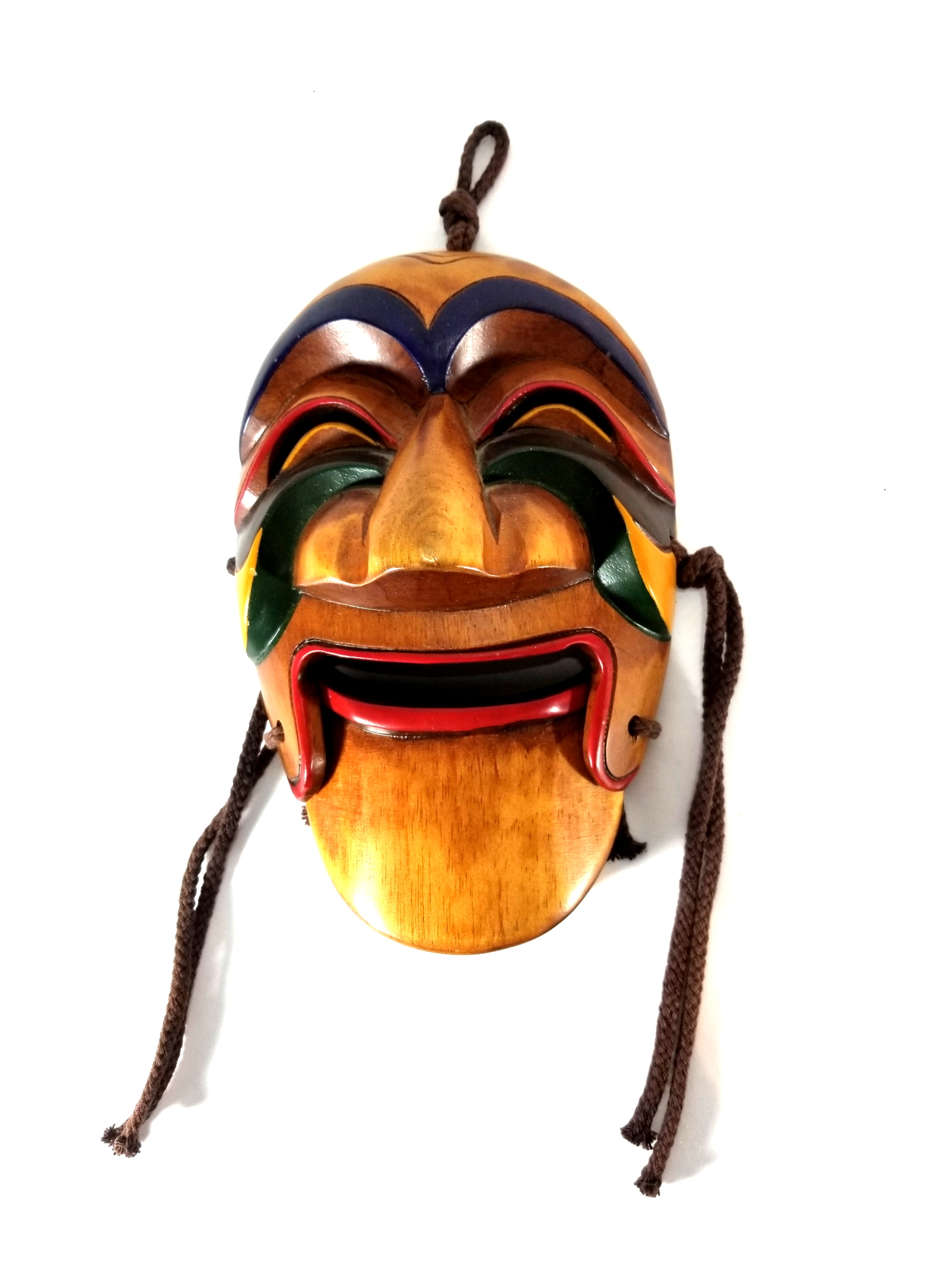 10" Long Vintage Hand Carved Wooden African Tribal Mask Hand | Property ...