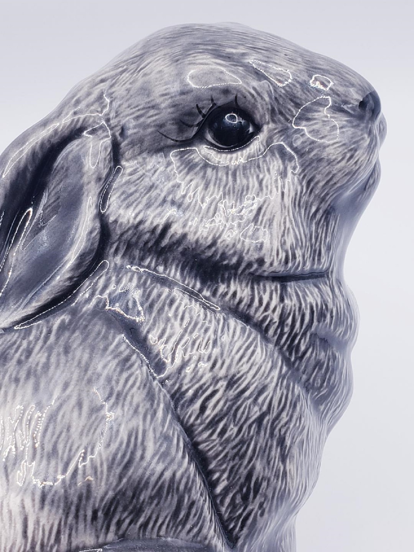 Vintage Duncan Enterprises Glazed Ceramic Sitting Bunny Figurine ...