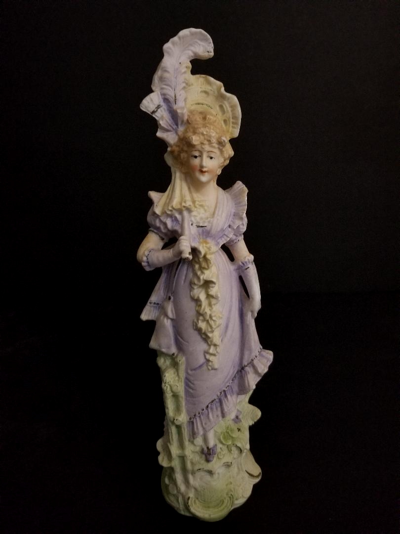 Antique Hand Painted Victorian German Bisque Lady Figurine | Property Room