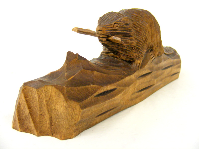 Beaver Wood Carving | Property Room