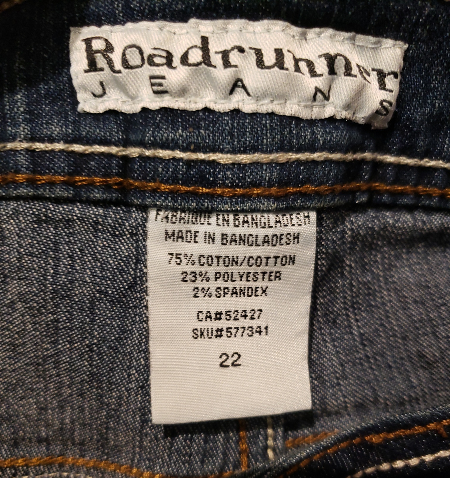 NWT ROADRUNNER Jeans Embroidered Accents Women's Capri Jeans Sz 22 Plus ...