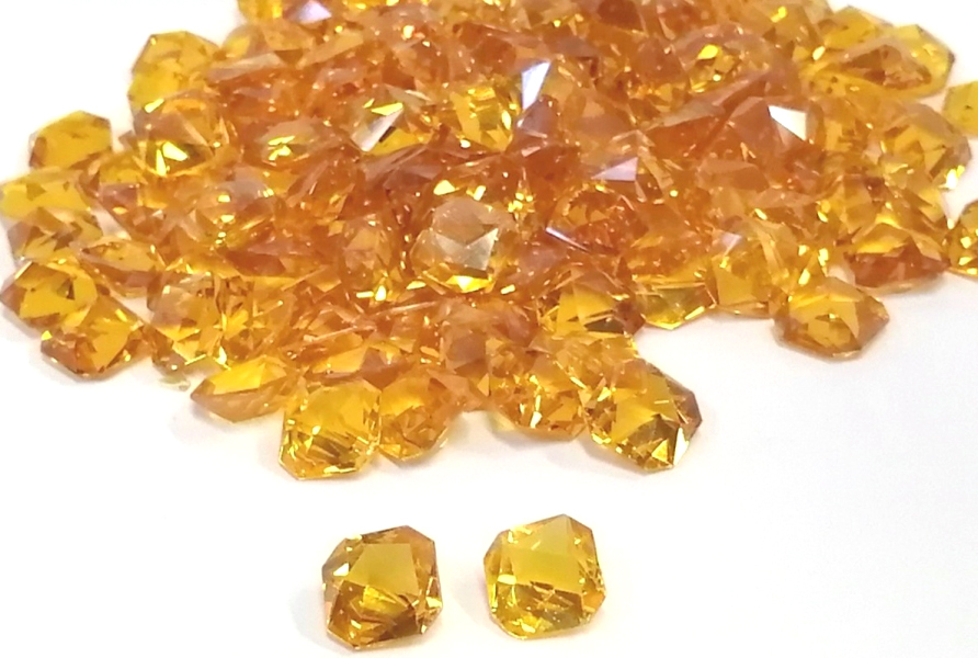 15mm Square/Octagon Faceted Machine Special Cut Stones | Property Room