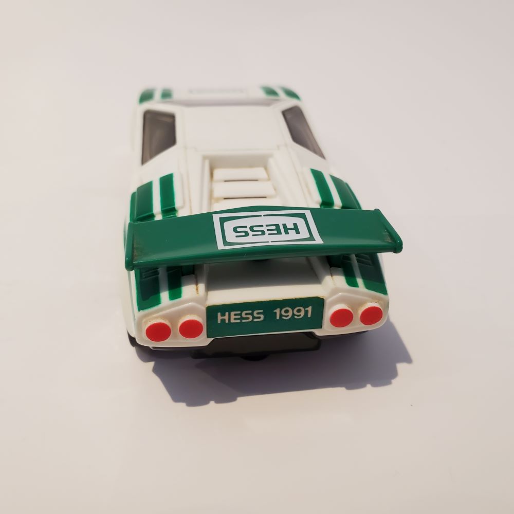 1991 Hess Gasoline Lamborghini Pullback Sports Car White & Green ...