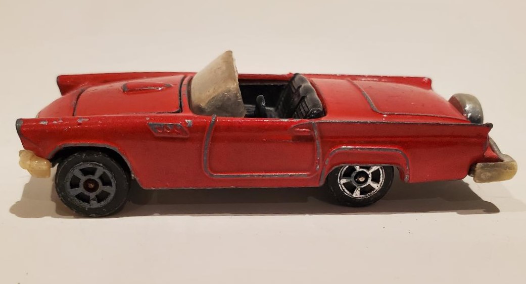 Vintage 1980 Corgi Ford Thunderbird Convertible Red Die Cast Car ...