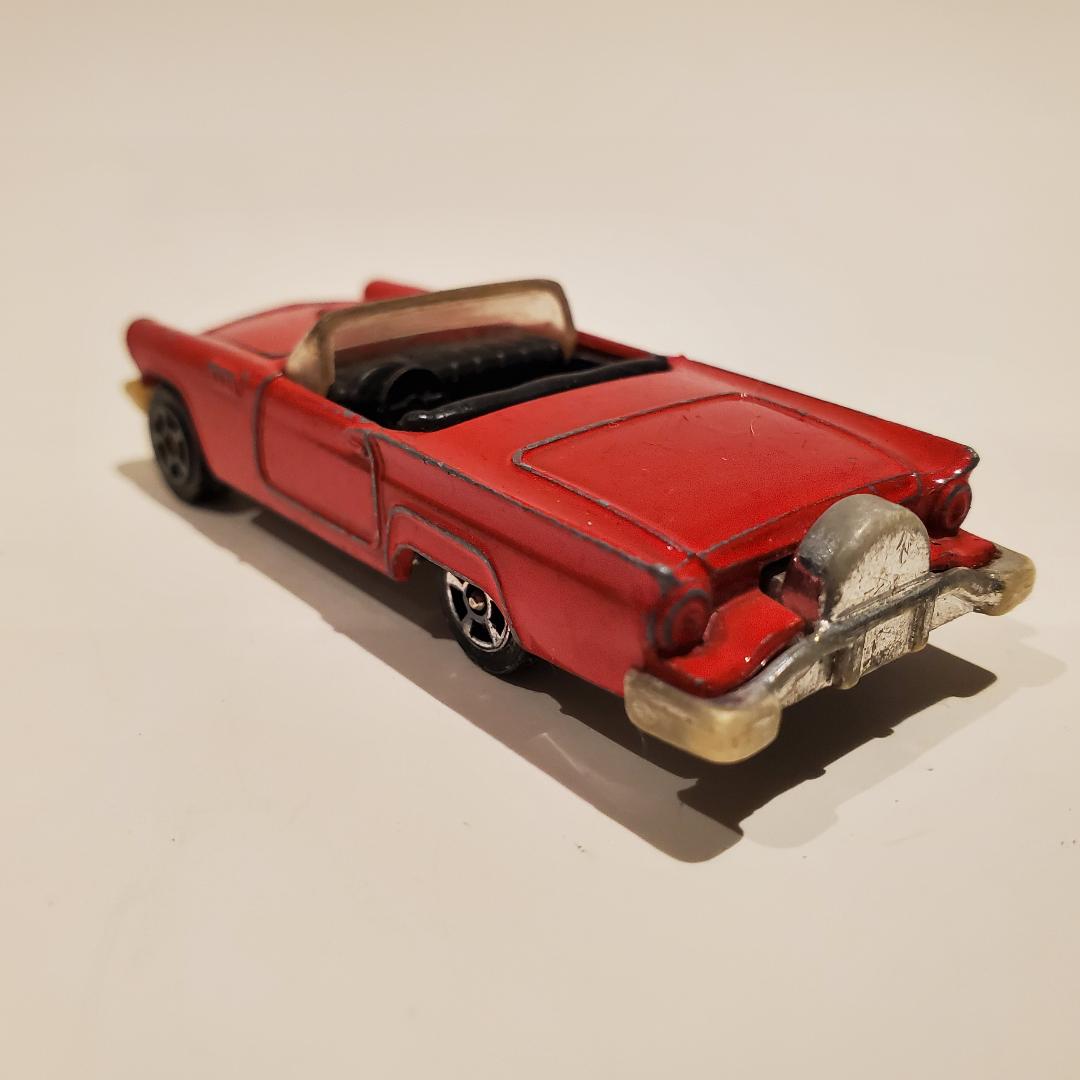 Vintage 1980 Corgi Ford Thunderbird Convertible Red Die Cast Car ...