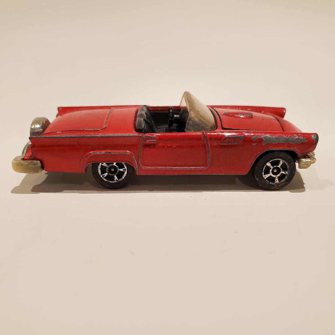 Vintage 1980 Corgi Ford Thunderbird Convertible Red Die Cast Car ...