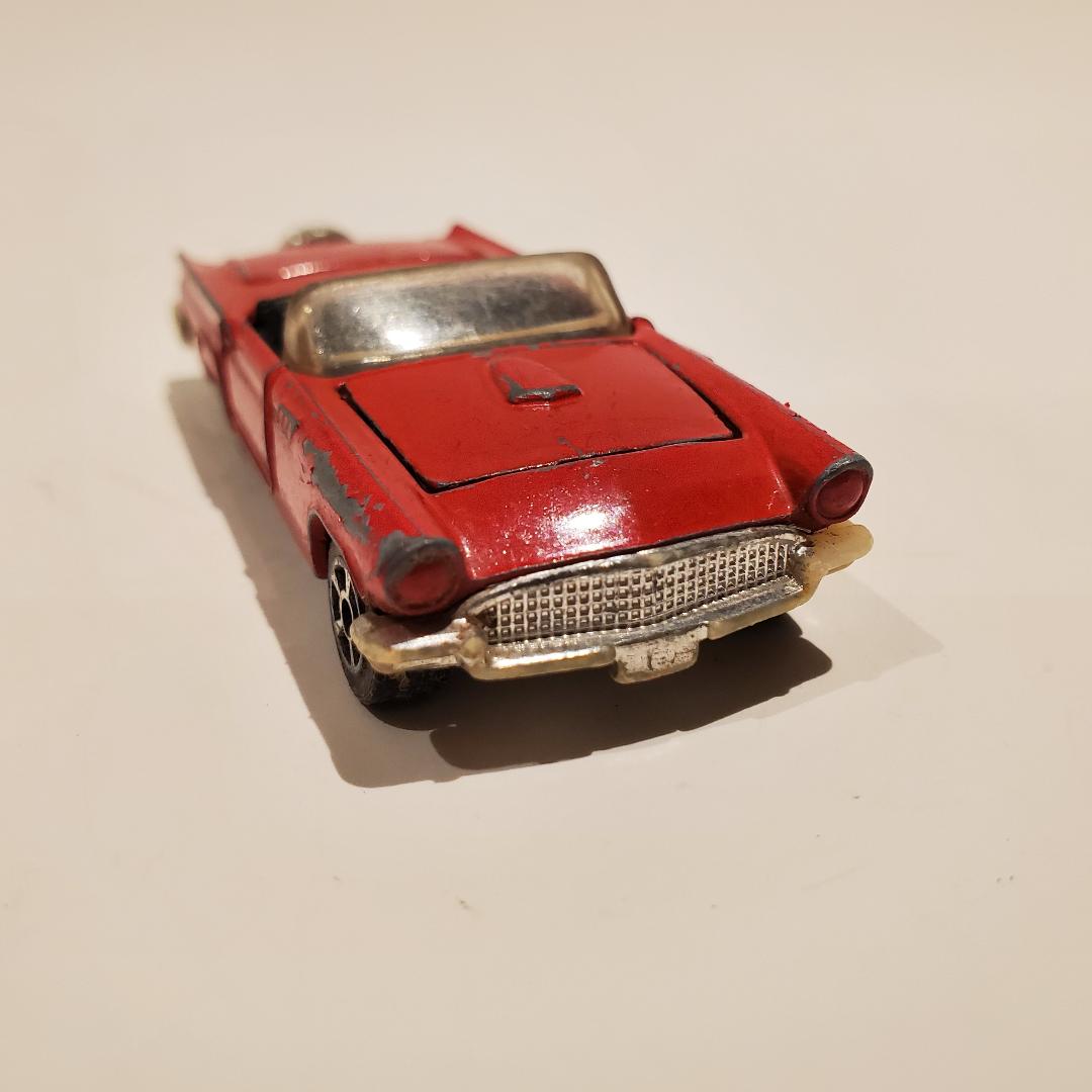 Vintage 1980 Corgi Ford Thunderbird Convertible Red Die Cast Car ...