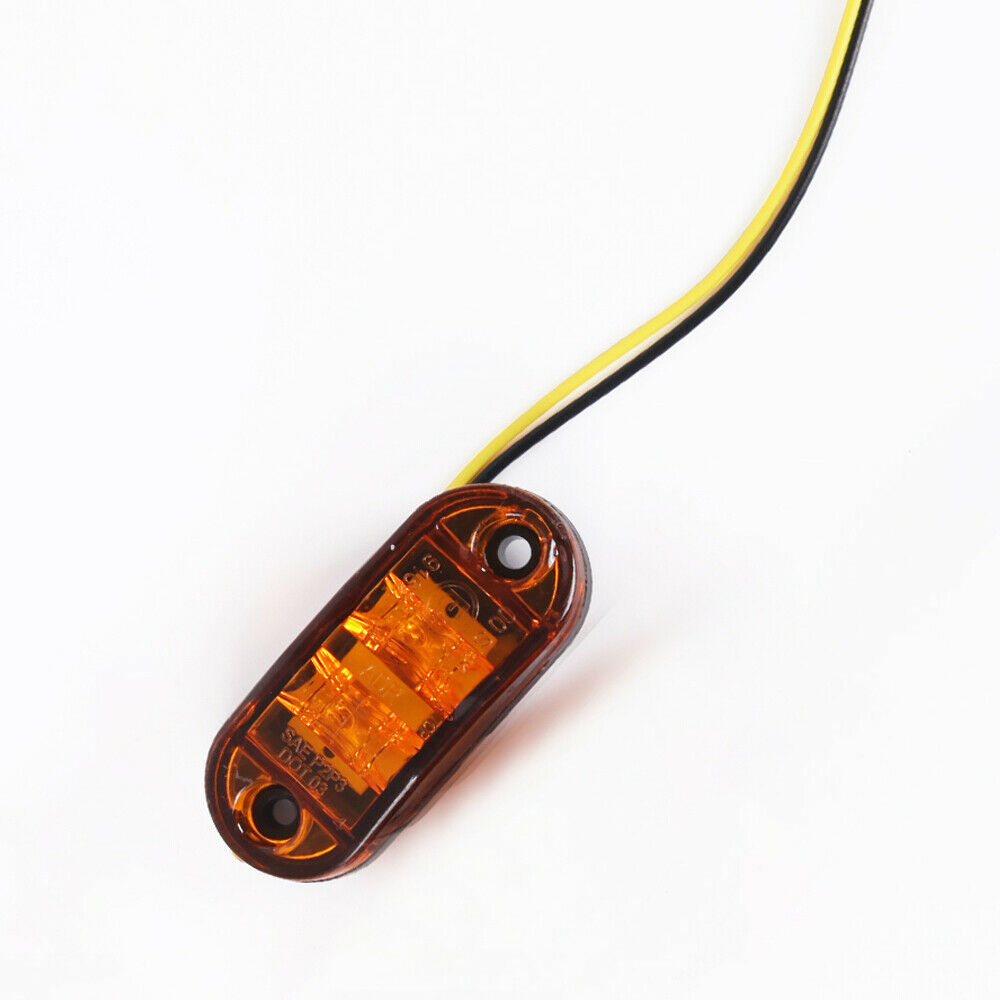 Lot of 4 Warning Lights LEDs Diode Light Trailer Truck Amber New ...