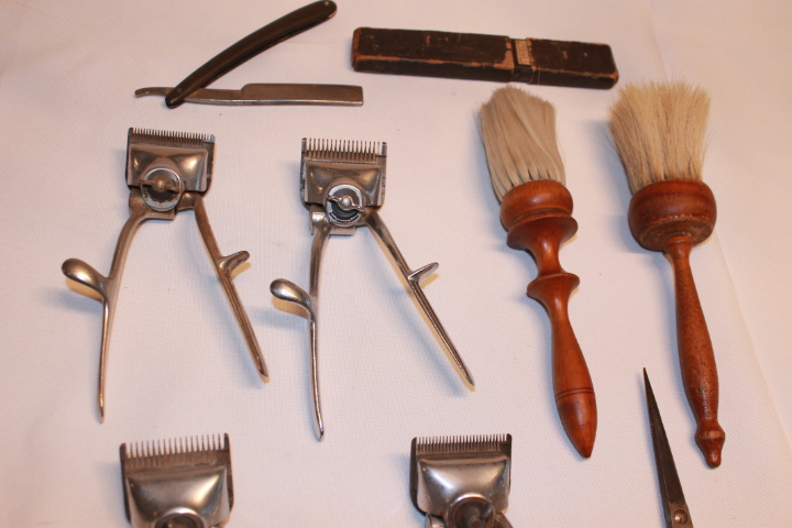 8 Old Barbers Tools 90 Years Old | Property Room