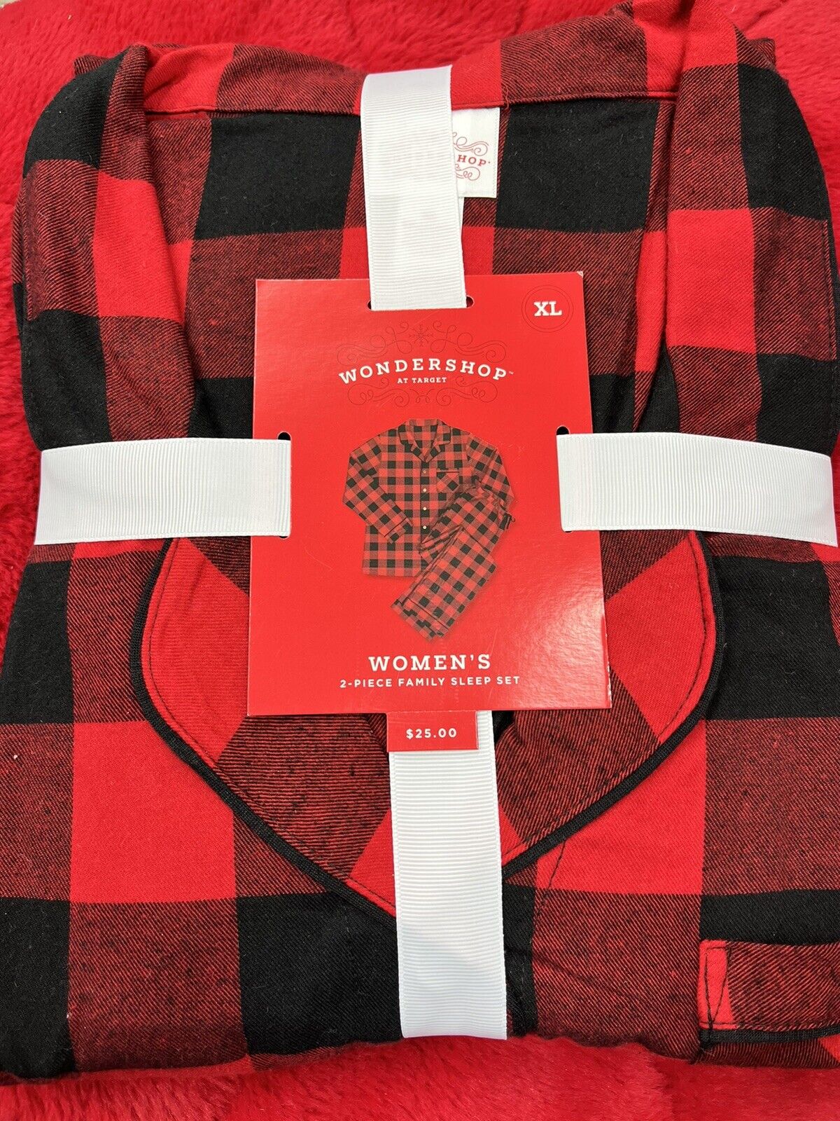 Lot of 2 New With Tags Women's Red Black Checkered Plaid Flannel ...