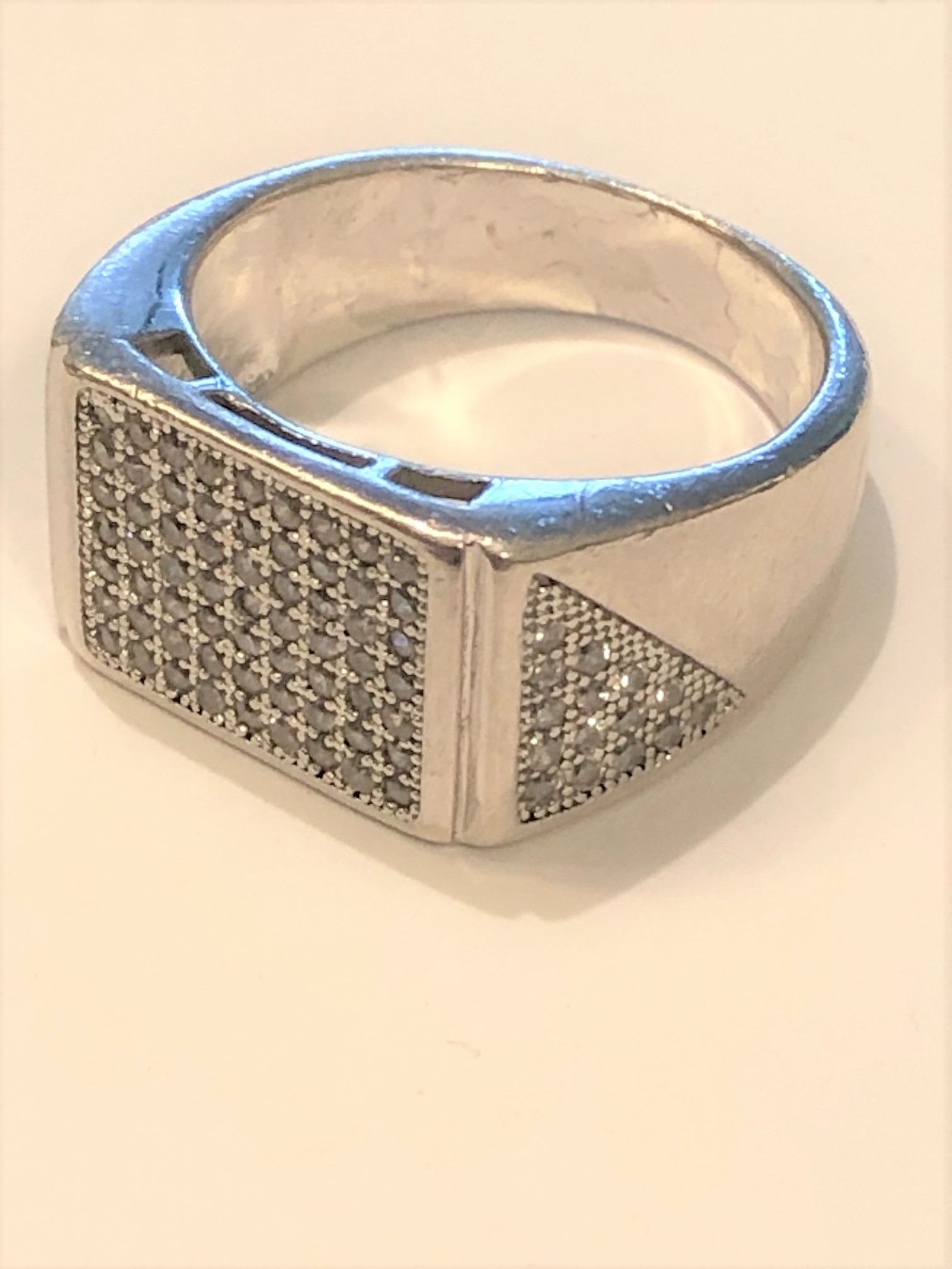 Diamond Ring on 925 Sterling Silver 93 Diamonds | Property Room