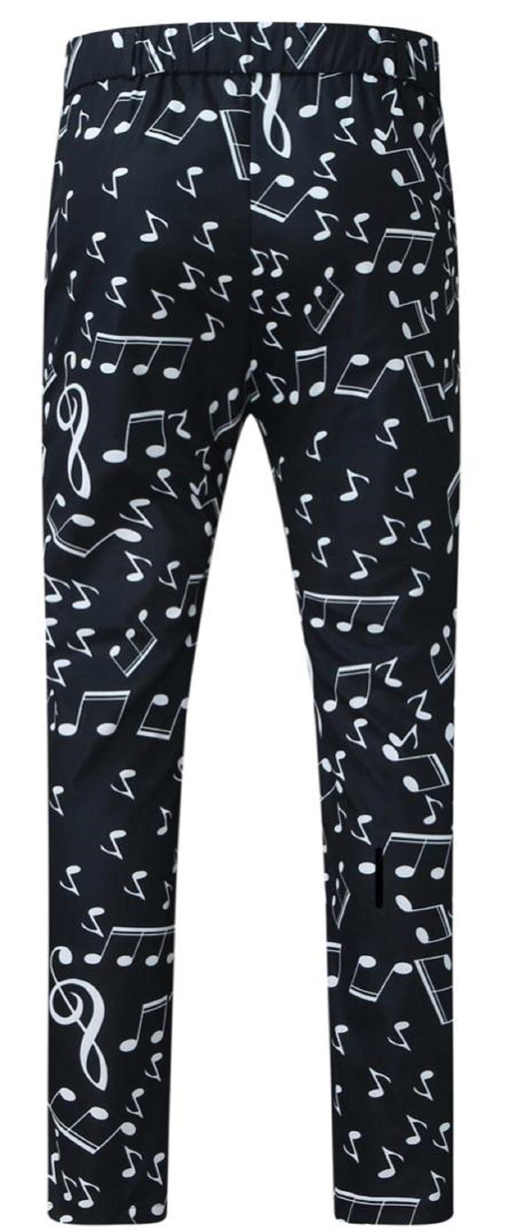 Music Notes Print Pants Black Size - M | Property Room