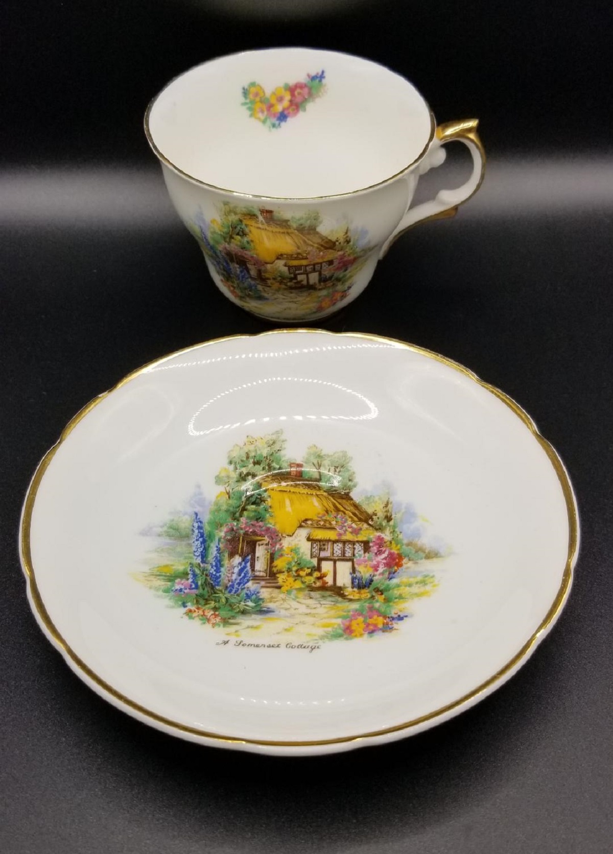 VTG Regency Somerset Cottage Pattern Teacup & Saucer Set - England ...