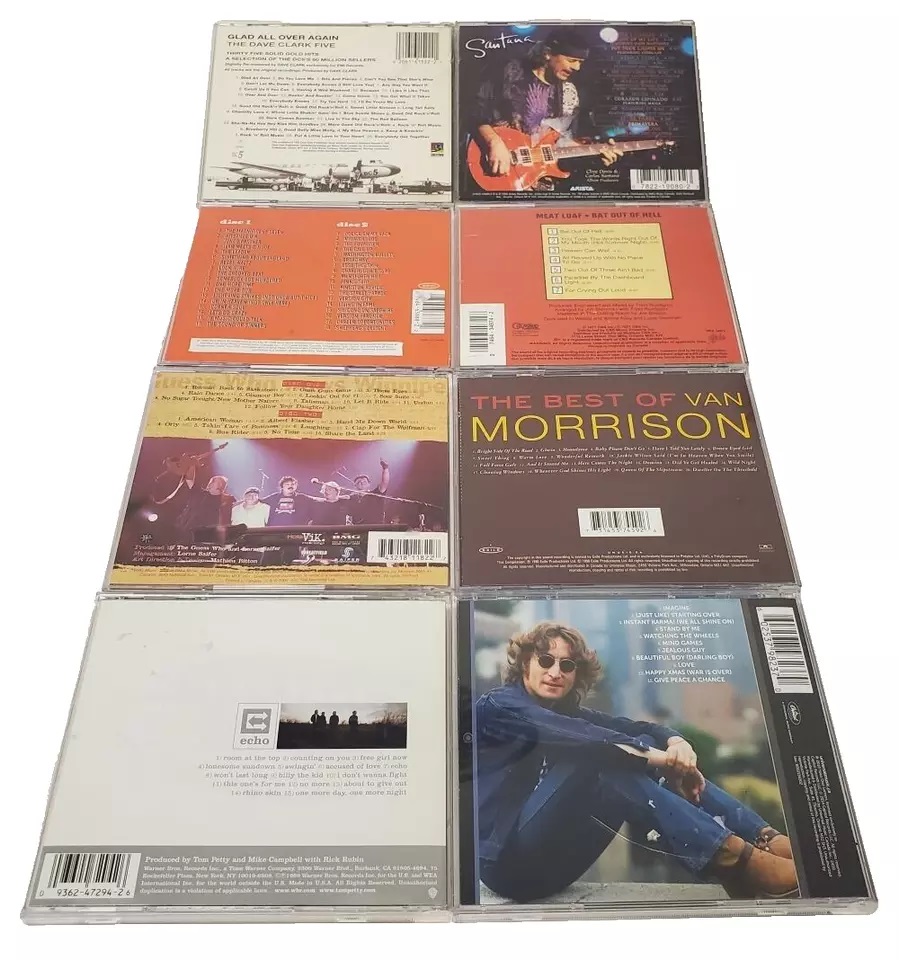 Lot of 7 Various Music CD'S John Lennon Tom Petty Van Morrison The ...