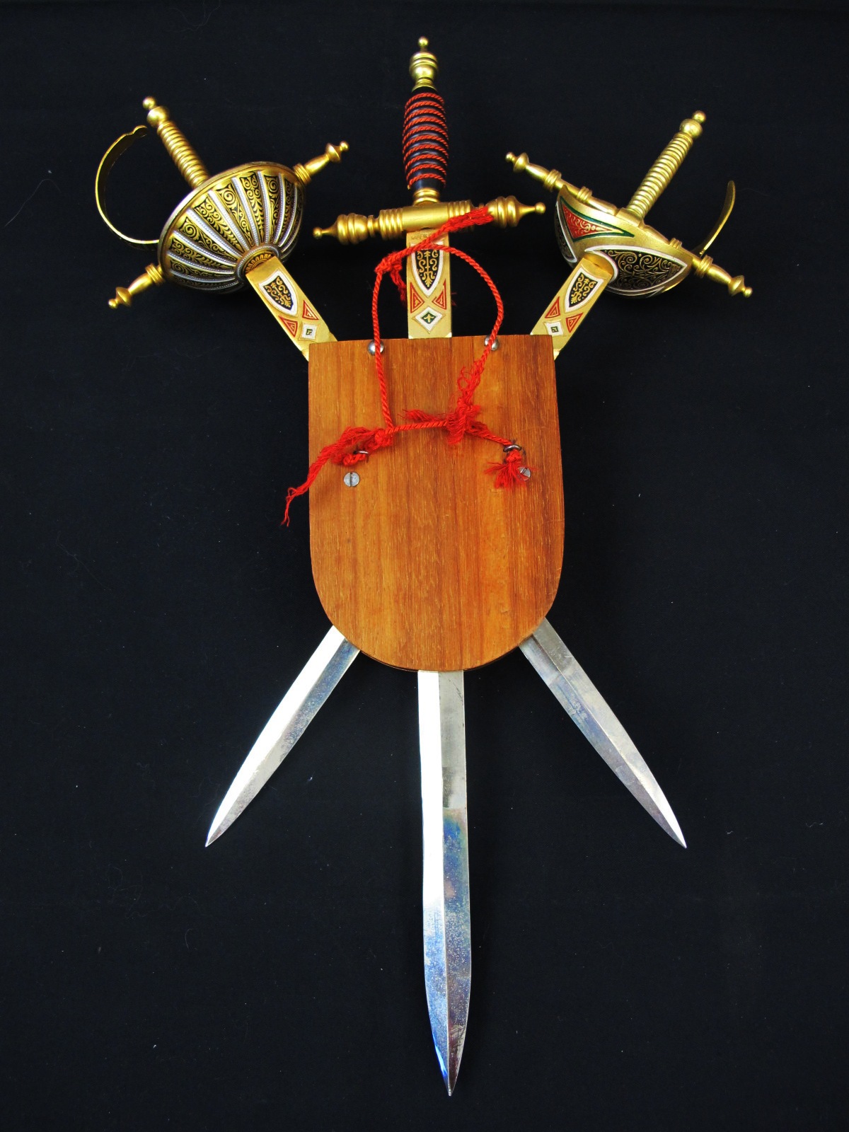 1950s Vintage Wall Mount Shield with 3 Swords | Property Room