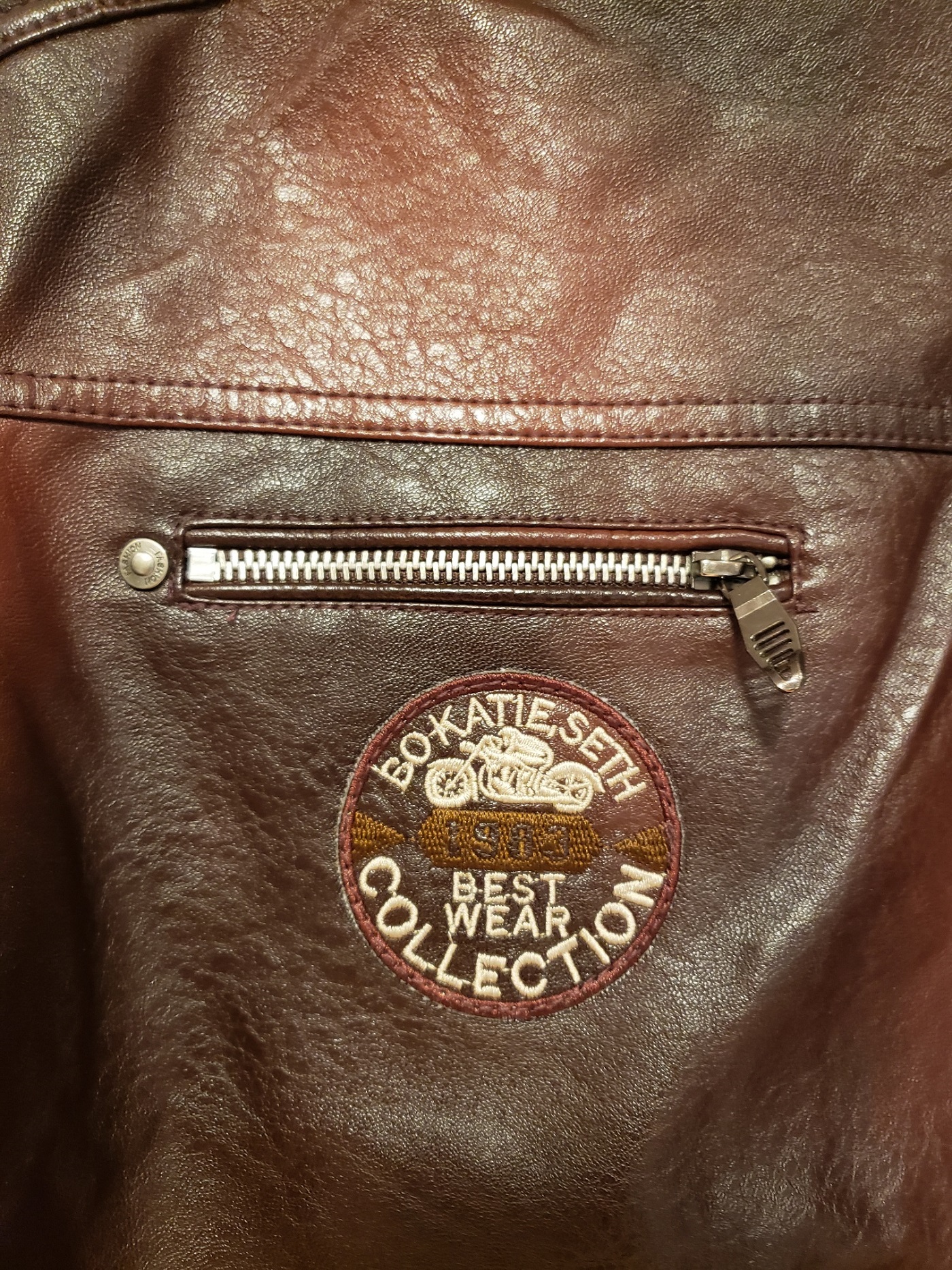 Women's Katie Seth PU Leather Biker's Jacket Sz XL | Property Room