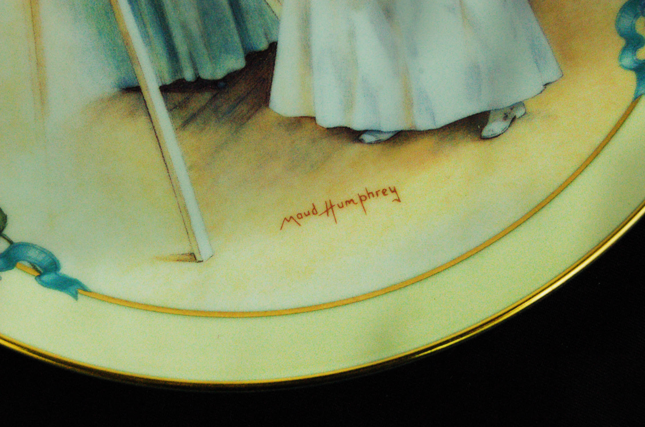 Collection of 4 ARTISAN Hand Painted Collectors Plates | Property Room