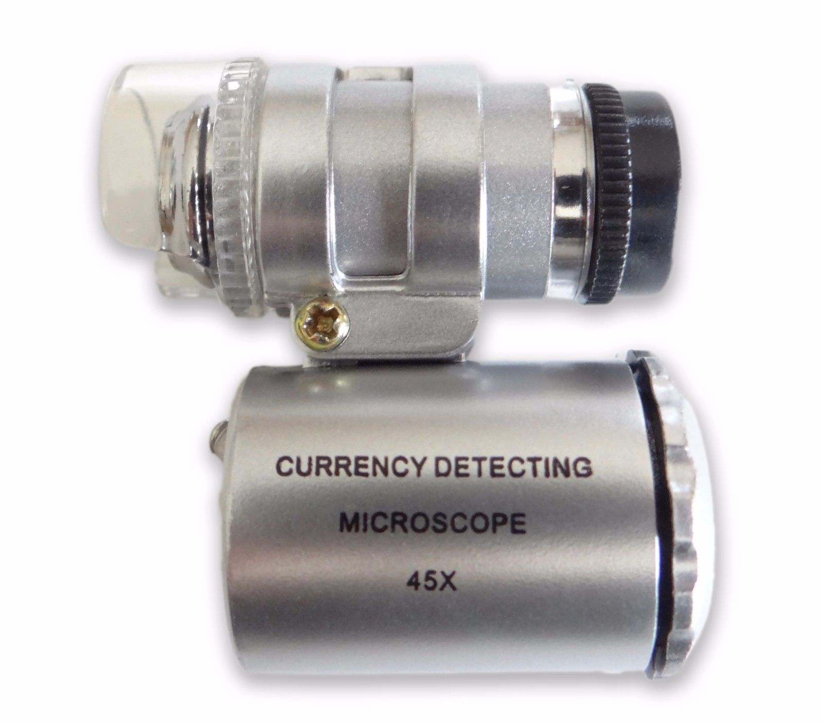 45X LED Mini Pocket Microscope Magnifying Glass Loupe Optical Tool | Property Room