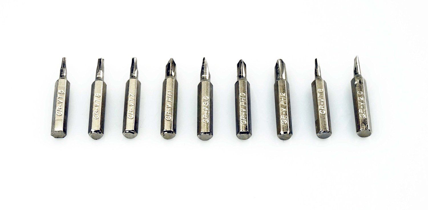 10pc Precision Screwdriver Bit Set Torx Star Phillips Electric Repair ...