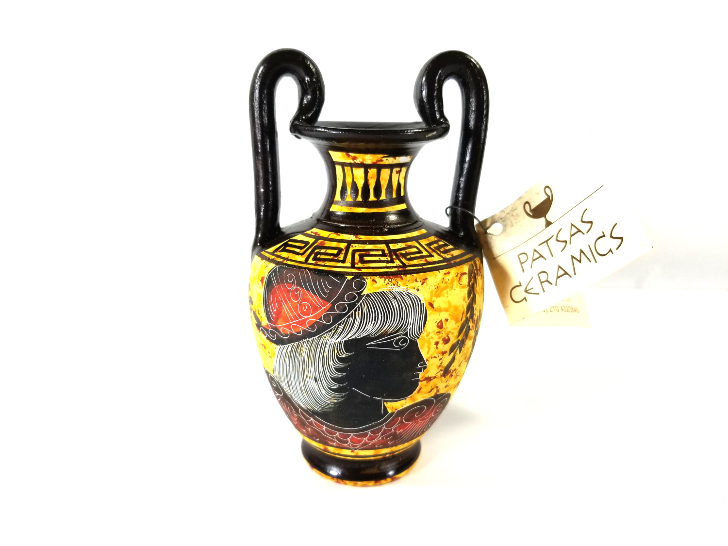 Hand Painted Greek Inspired 900 - 400 BC Pottery Vase | Property Room