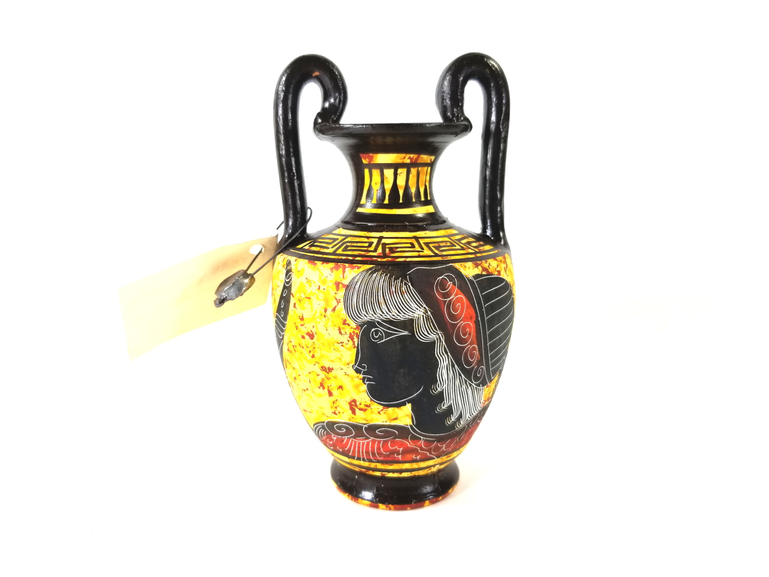 Hand Painted Greek Inspired 900 - 400 BC Pottery Vase | Property Room