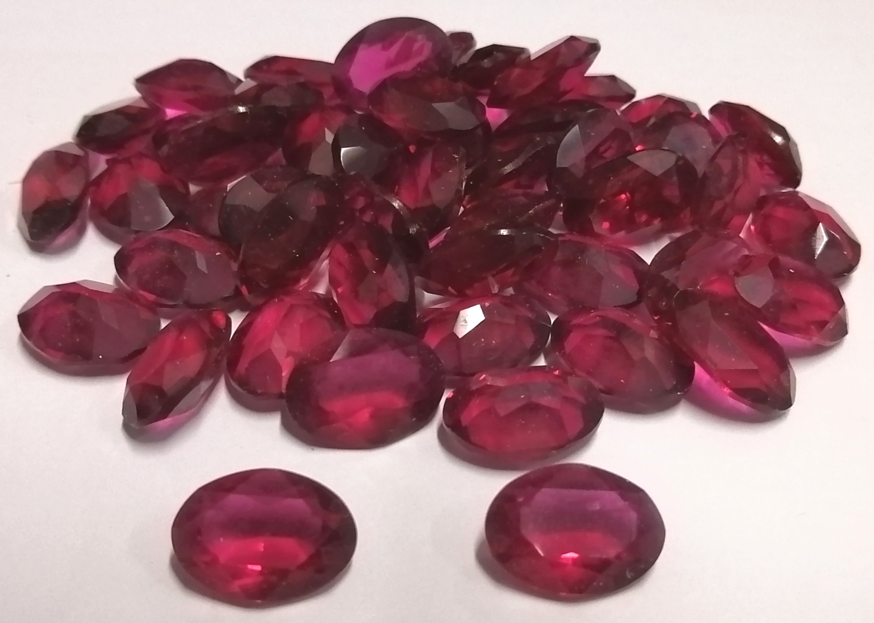 SWAROVSKI STONES- ART.4120 18X13MM UNFOILED RUBY OVAL STONES - 144 ...