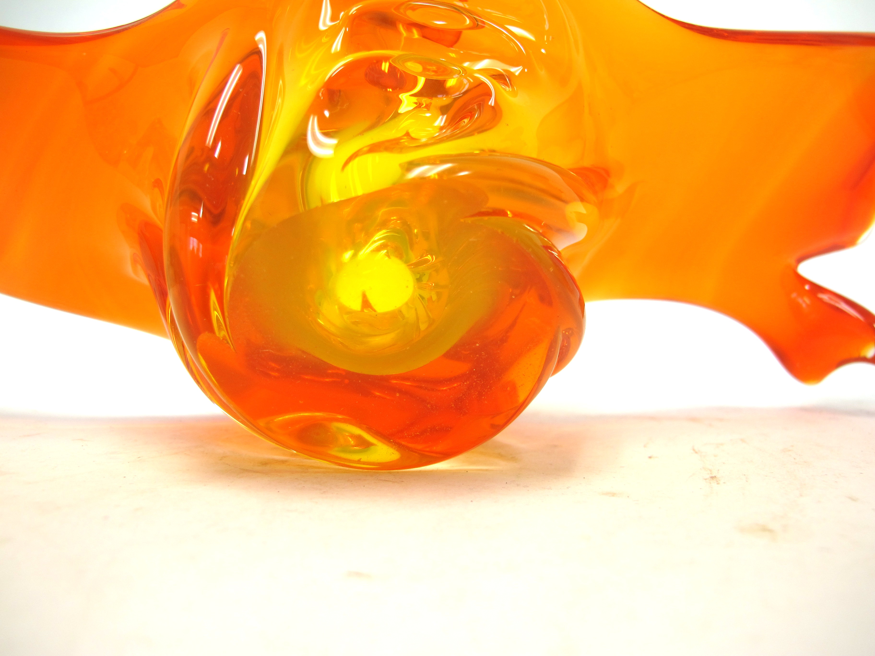 Murano Orange Coloured Art Glass | Property Room