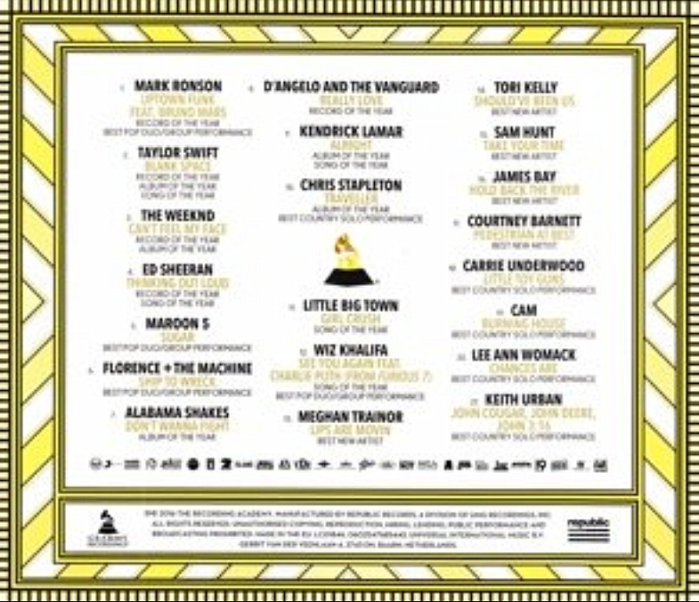2016 GRAMMY Nominees CD | Property Room