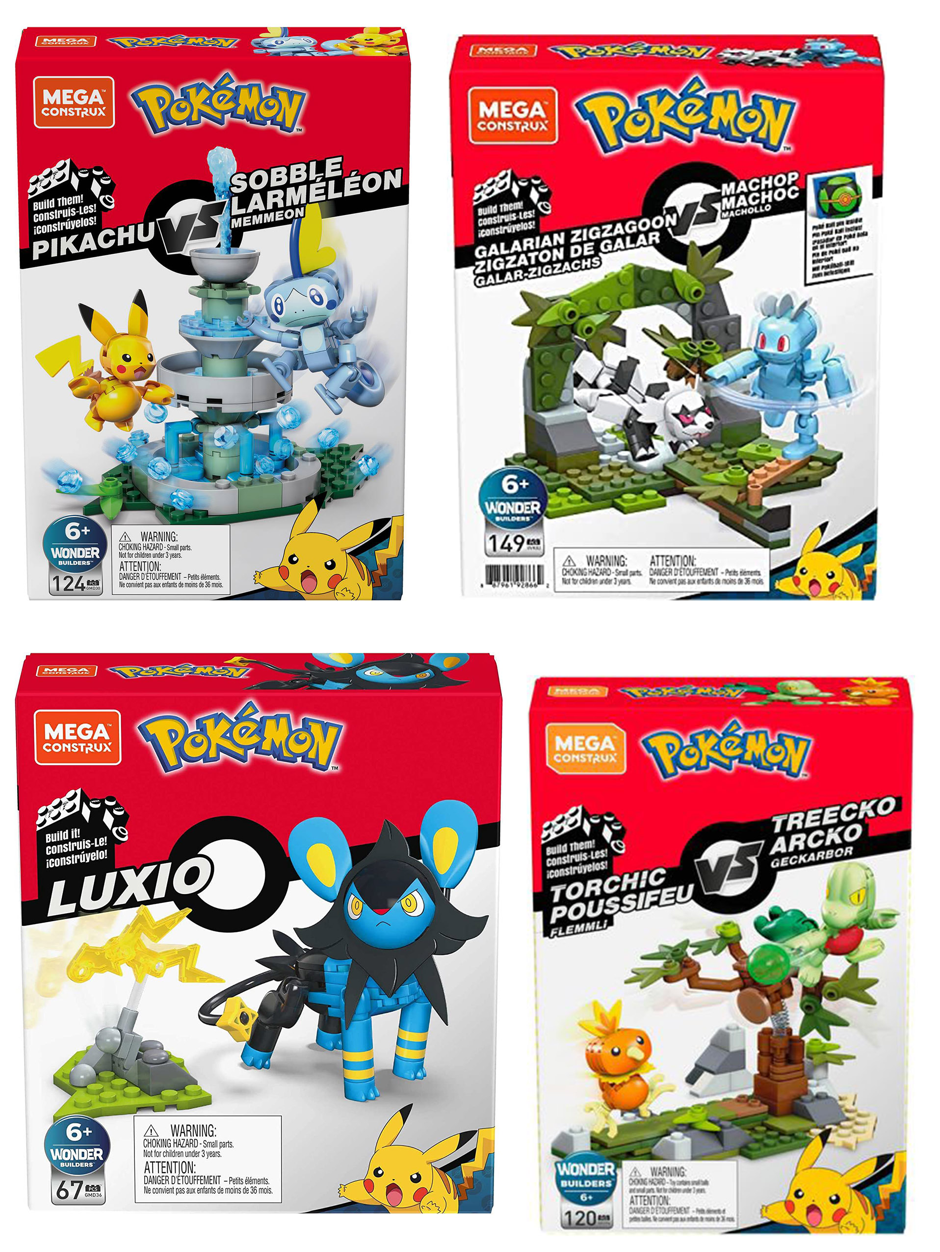 4 - MEGA CONSTRUX - POKEMON - BUILD IT SETS - 400PCS | Property Room