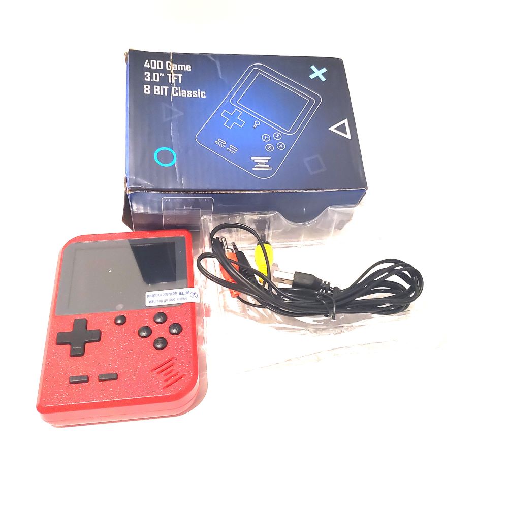 NOB Red Handheld Game Console w 400 Classic Games | Property Room