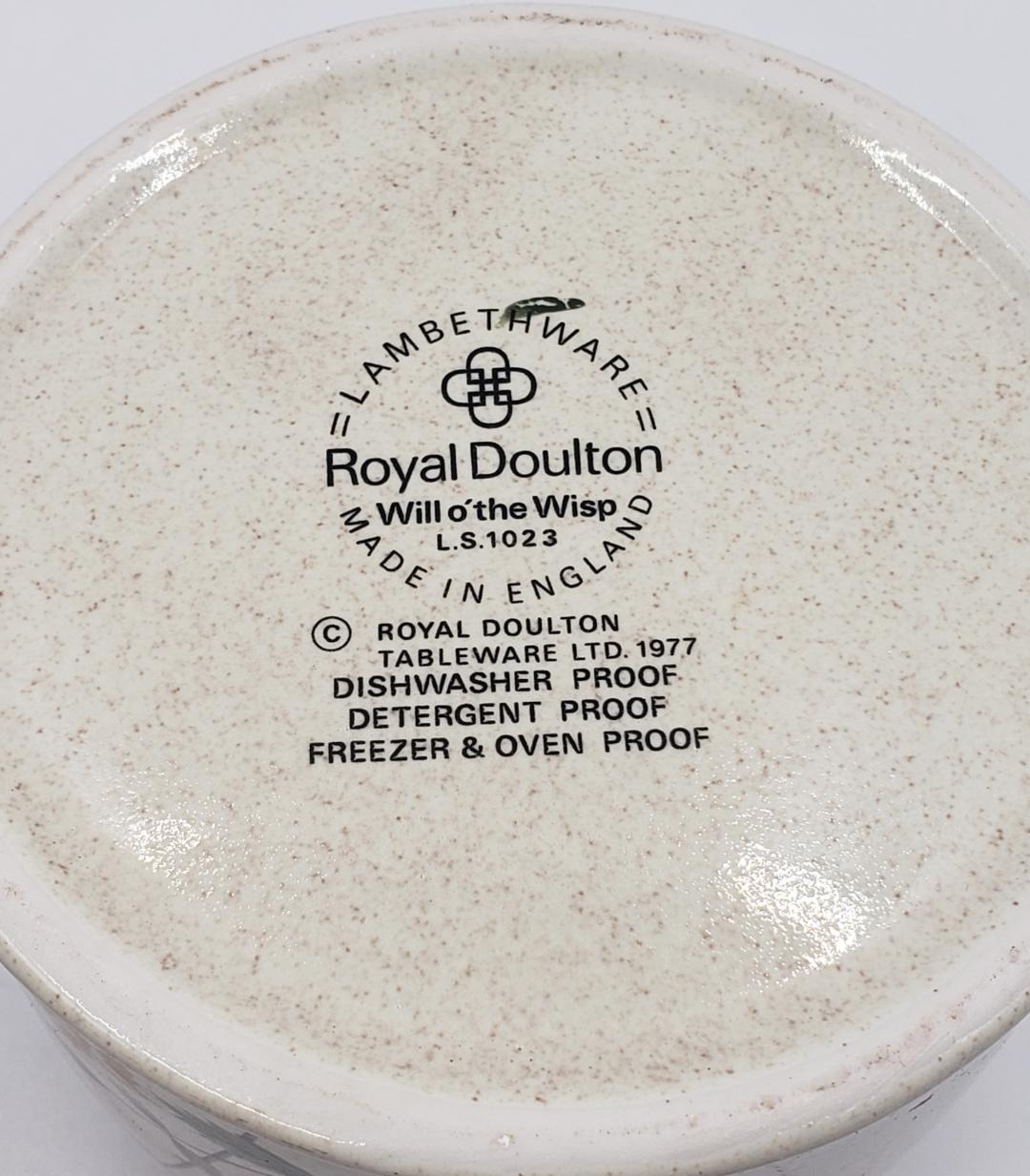 VTG Royal Doulton Stoneware Oven Proof Kitchenware/Sugar Bowl - Made in ...