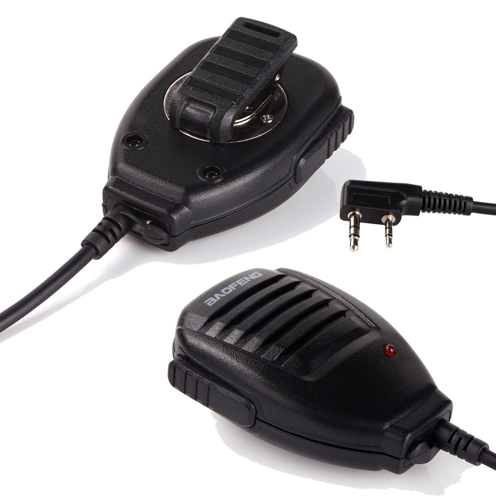 4 Pc Handheld PTT Speaker MIC for Baofeng Walkie Talkies | Property Room