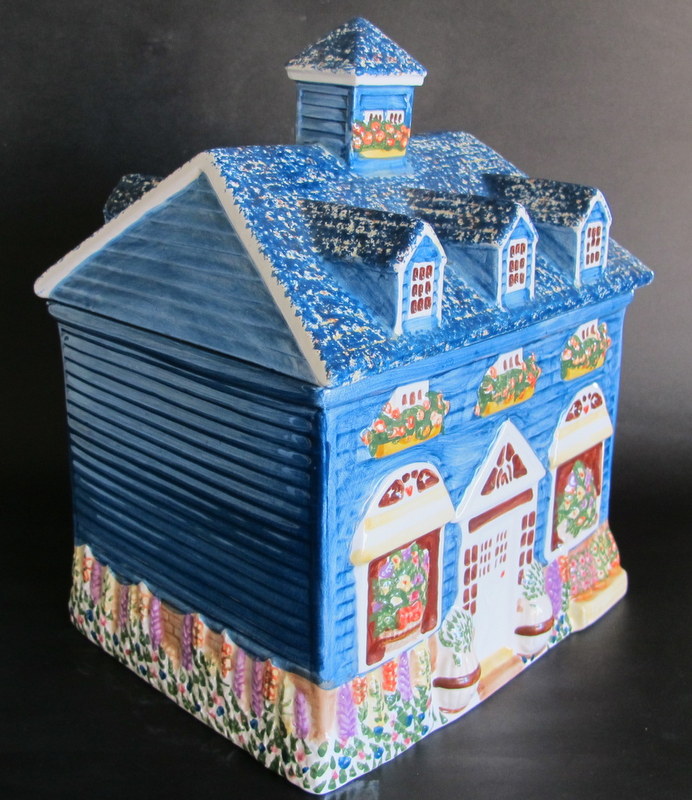 Vintage Ceramic Village House Cookie Jar/Canister | Property Room