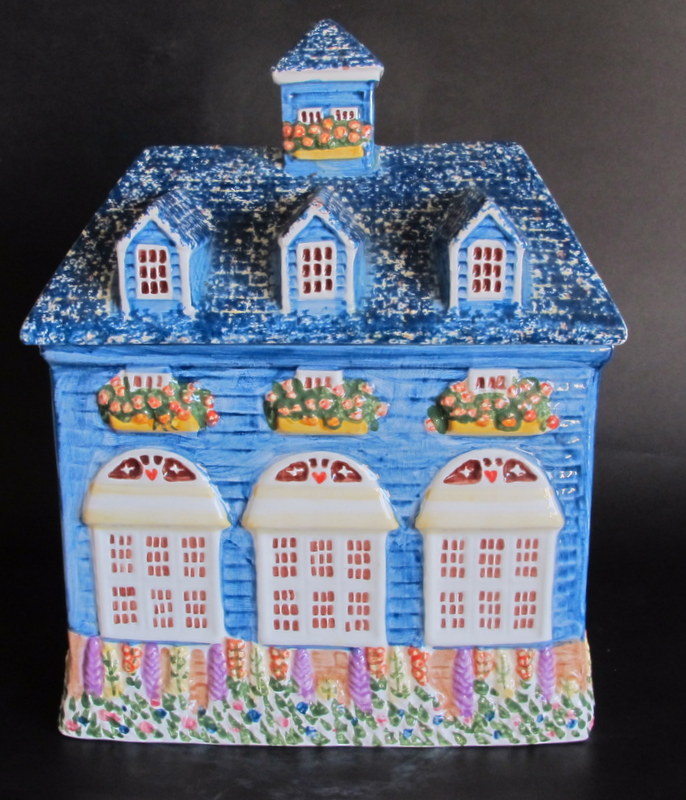 Vintage Ceramic Village House Cookie Jar/Canister | Property Room