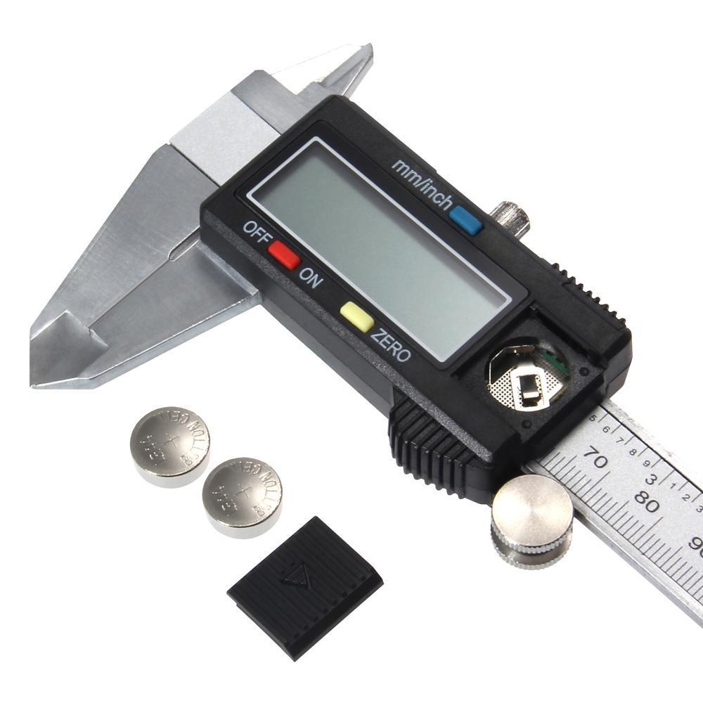 LCD Electronic Digital Gauge Stainless Vernier Caliper 150mm 6 inch ...